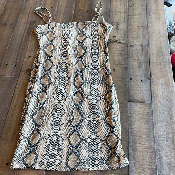 Salty | Dresses | Tight Python Skin Pattern Dress From Salty | Poshmark
